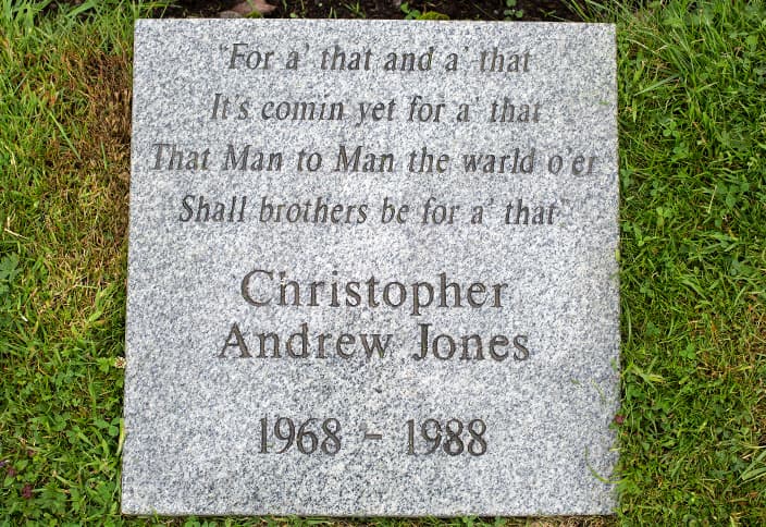 Christopher Jones | Pan Am 103 Lockerbie Legacy Foundation