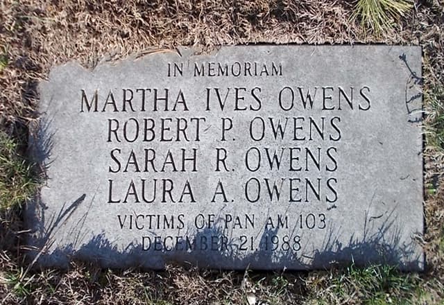 Robert Owens | Pan Am 103 Lockerbie Legacy Foundation