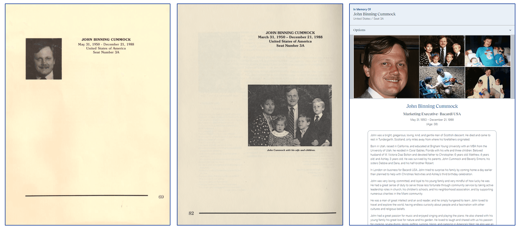 Terror Victims Photo Gallery Unveiled in Lockerbie | Pan Am 103 Lockerbie Legacy Foundation