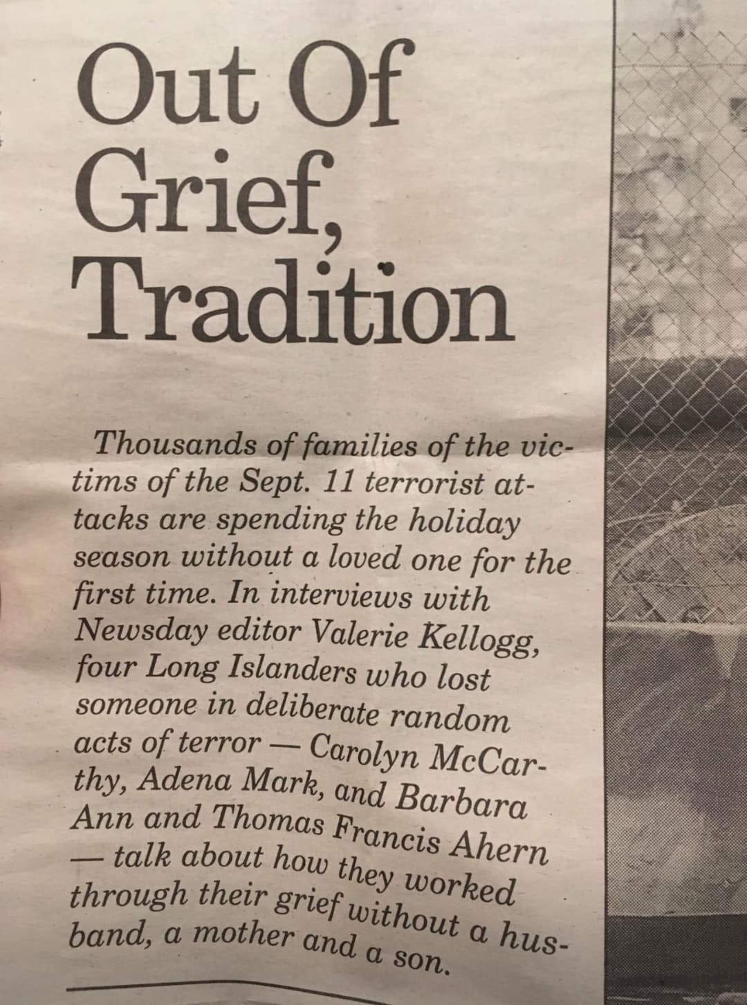 John Ahern | Pan Am 103 Lockerbie Legacy Foundation