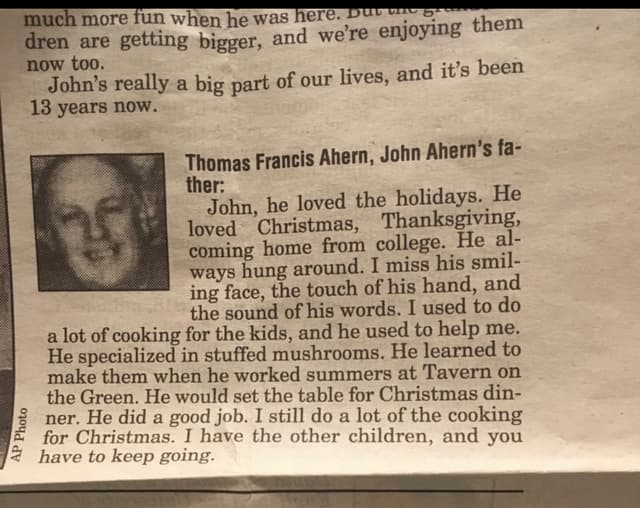 John Ahern | Pan Am 103 Lockerbie Legacy Foundation